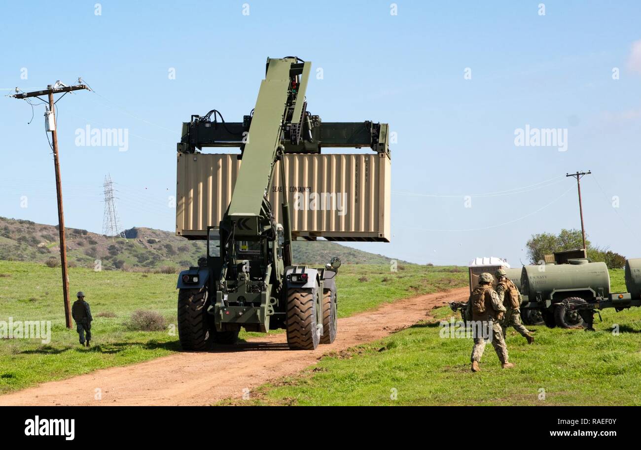 CAMP PENDLETON, Calif. (Jan. 18, 2017) - Seabees attached to Amphibious ...