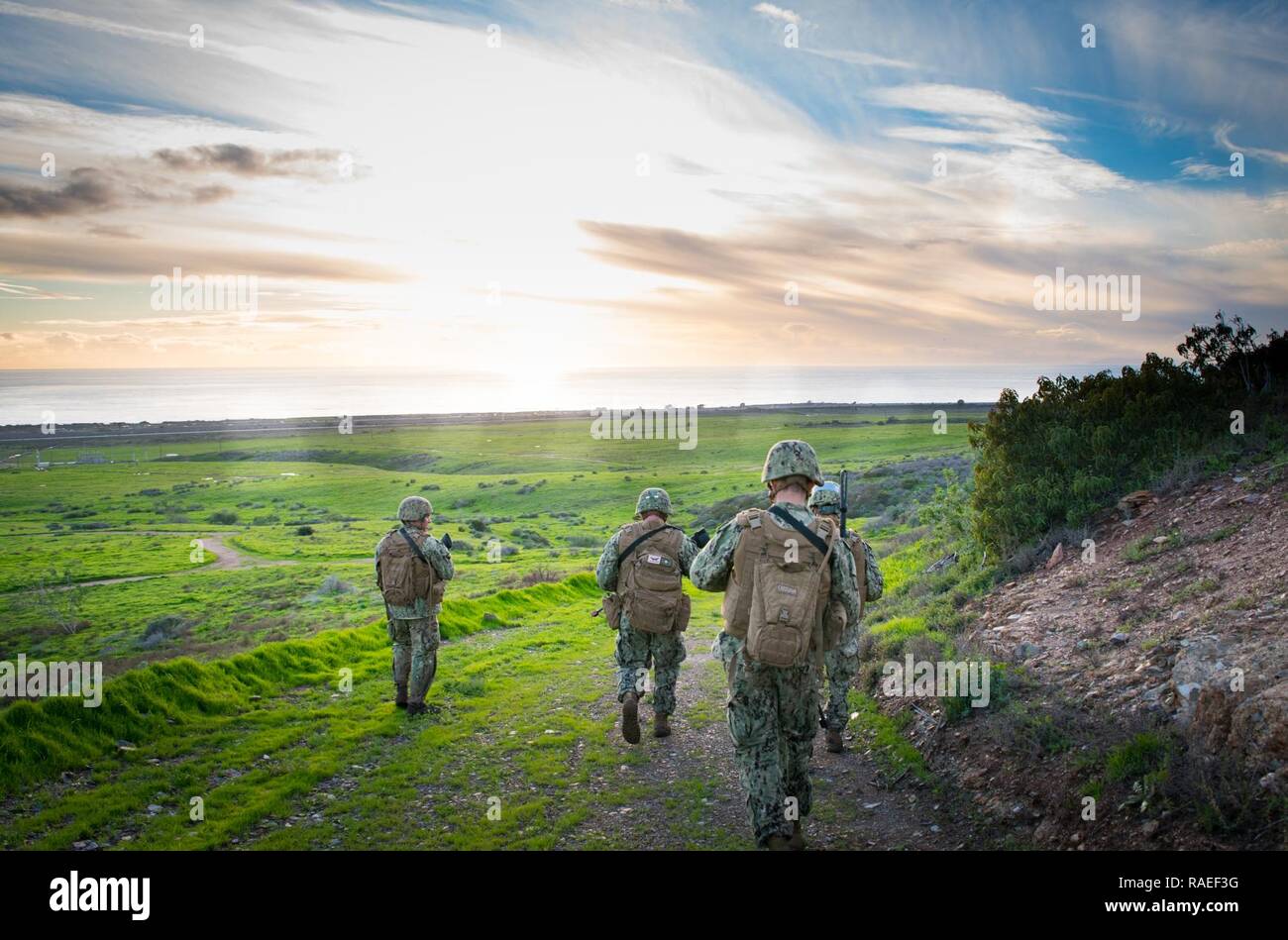 CAMP PENDLETON, Calif. (Jan. 24, 2017) - Sailors attached to Amphibious ...
