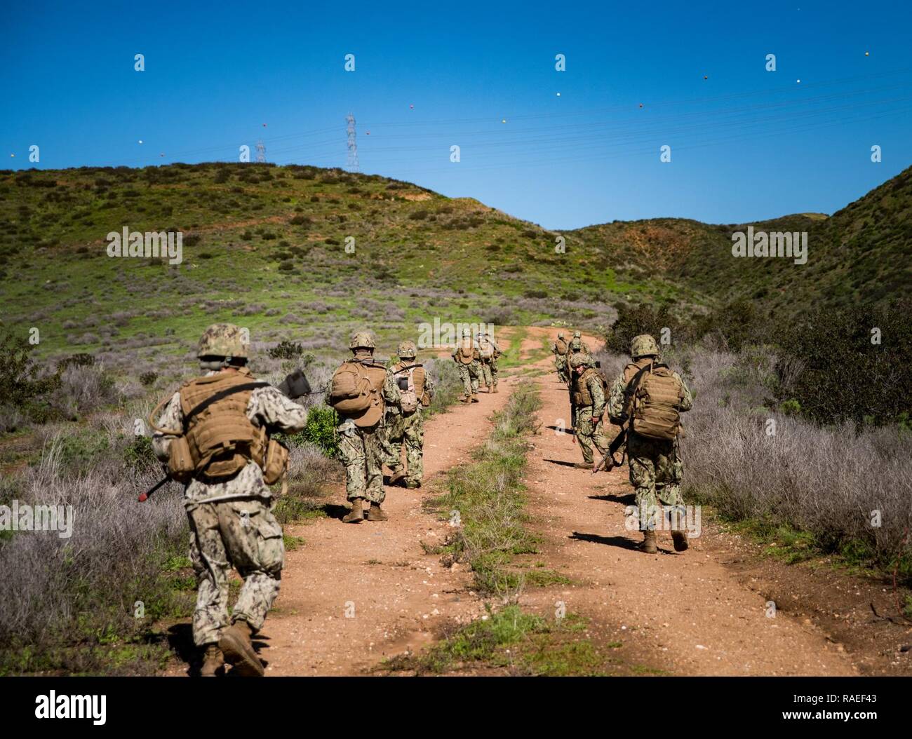 CAMP PENDLETON, Calif. (Jan. 25, 2017) - Sailors, attached to ...