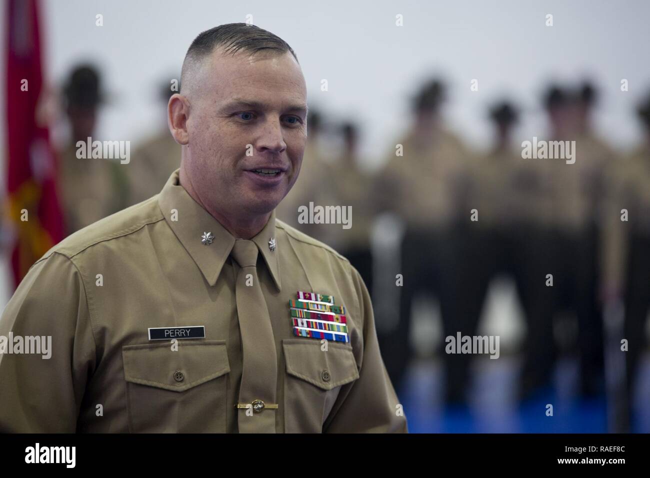 Commanding officer of the recruit training regiment hi-res stock ...