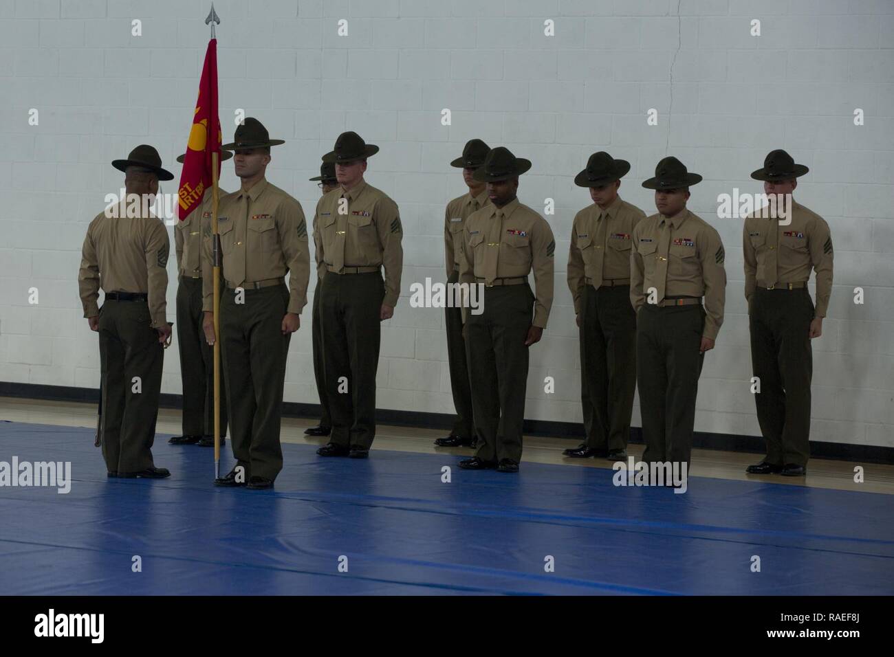 U.S. Marines with 1st Recruit Training Battalion (1st RTBN), Recruit ...