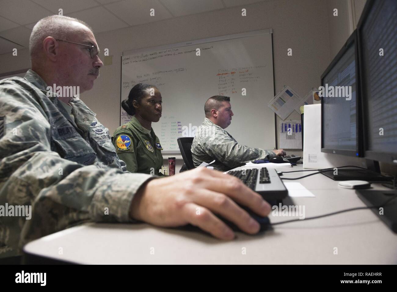 Master Sgt. Richard Blattner, Maj. Michelle Wyche, and Capt ...