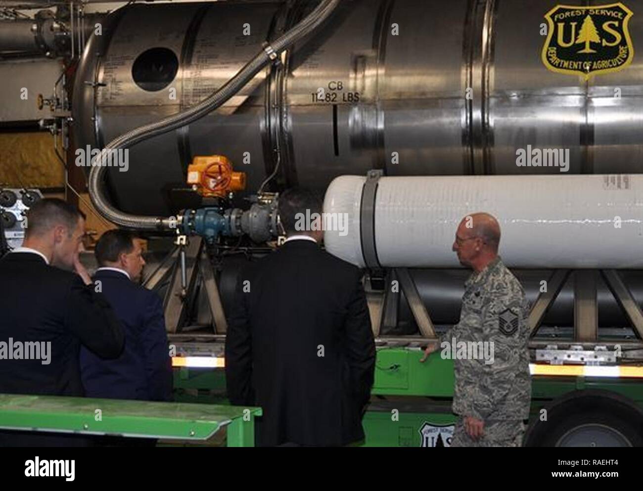 Master Sgt. Tom Freeman, right, a Modular Airborne Fire Fighting System ...