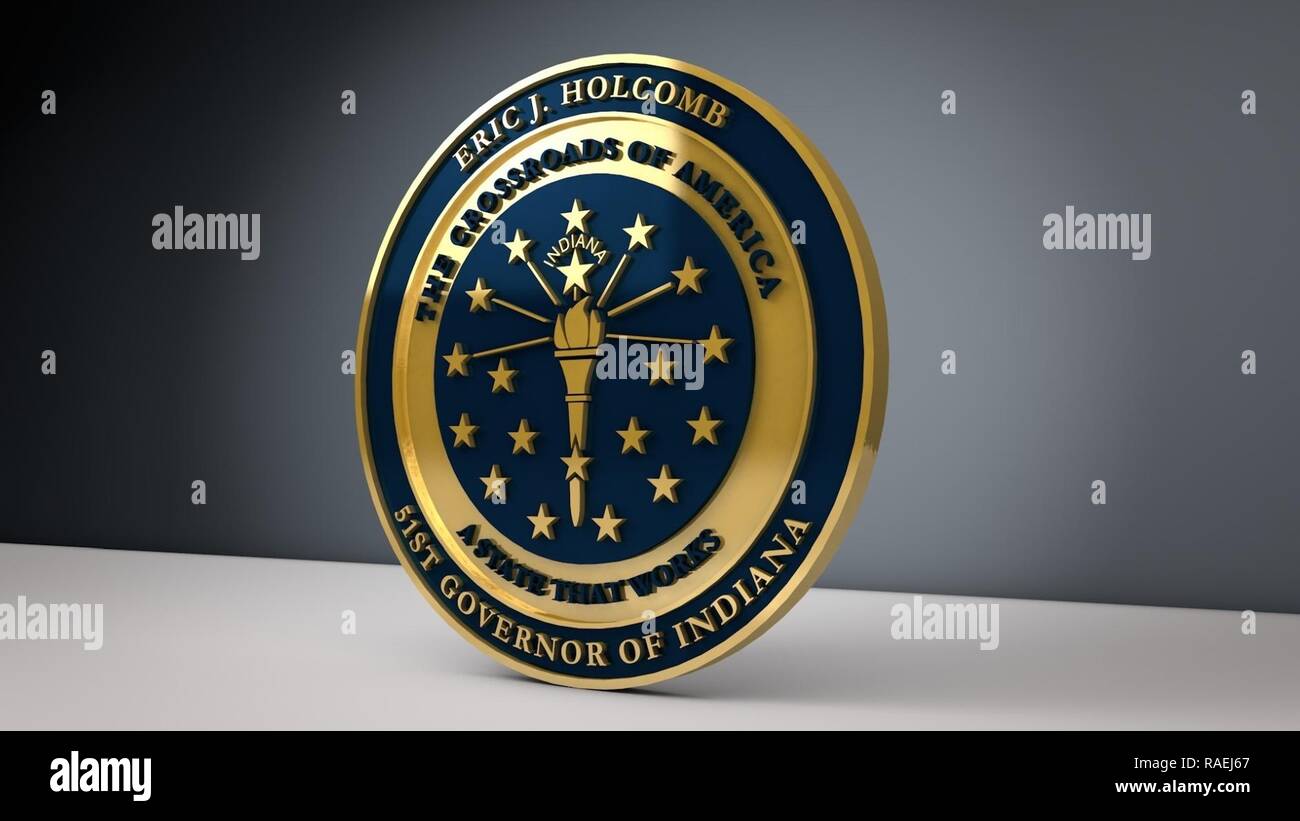 Indiana Governor Eric Holcomb coin design competition winner. Governor ...