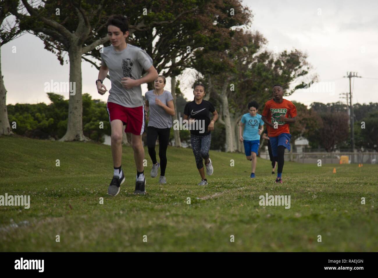 Camp Lester Middle School students participate in a Combat Fitness Test ...