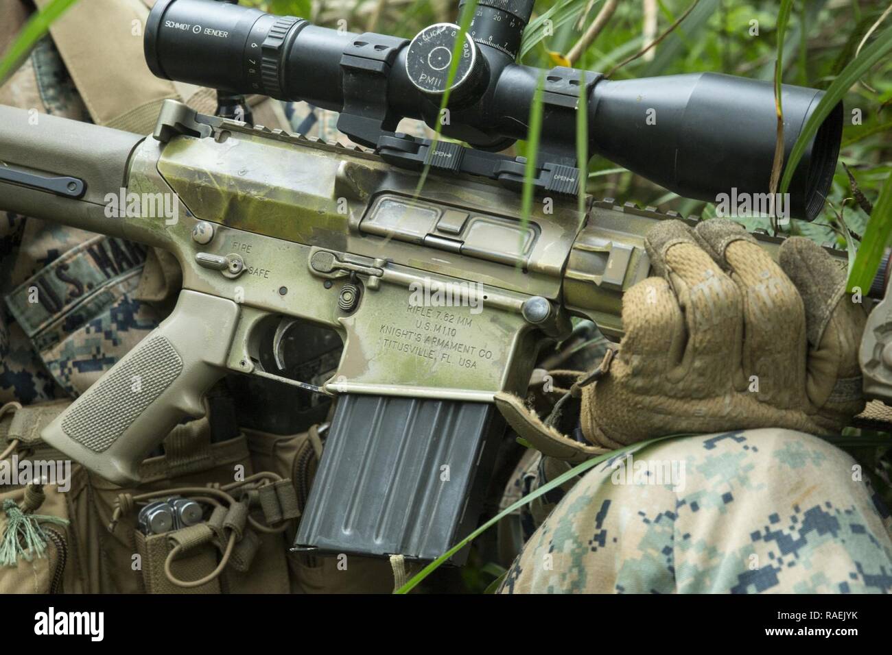 Cpl. Chancelor J. Kelso, a scout sniper team leader with Weapons Company, Battalion Landing Team ...