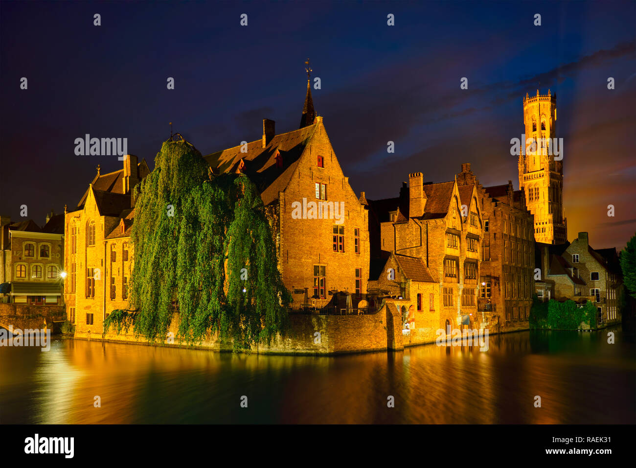 Famous view of Bruges, Belgium Stock Photo - Alamy