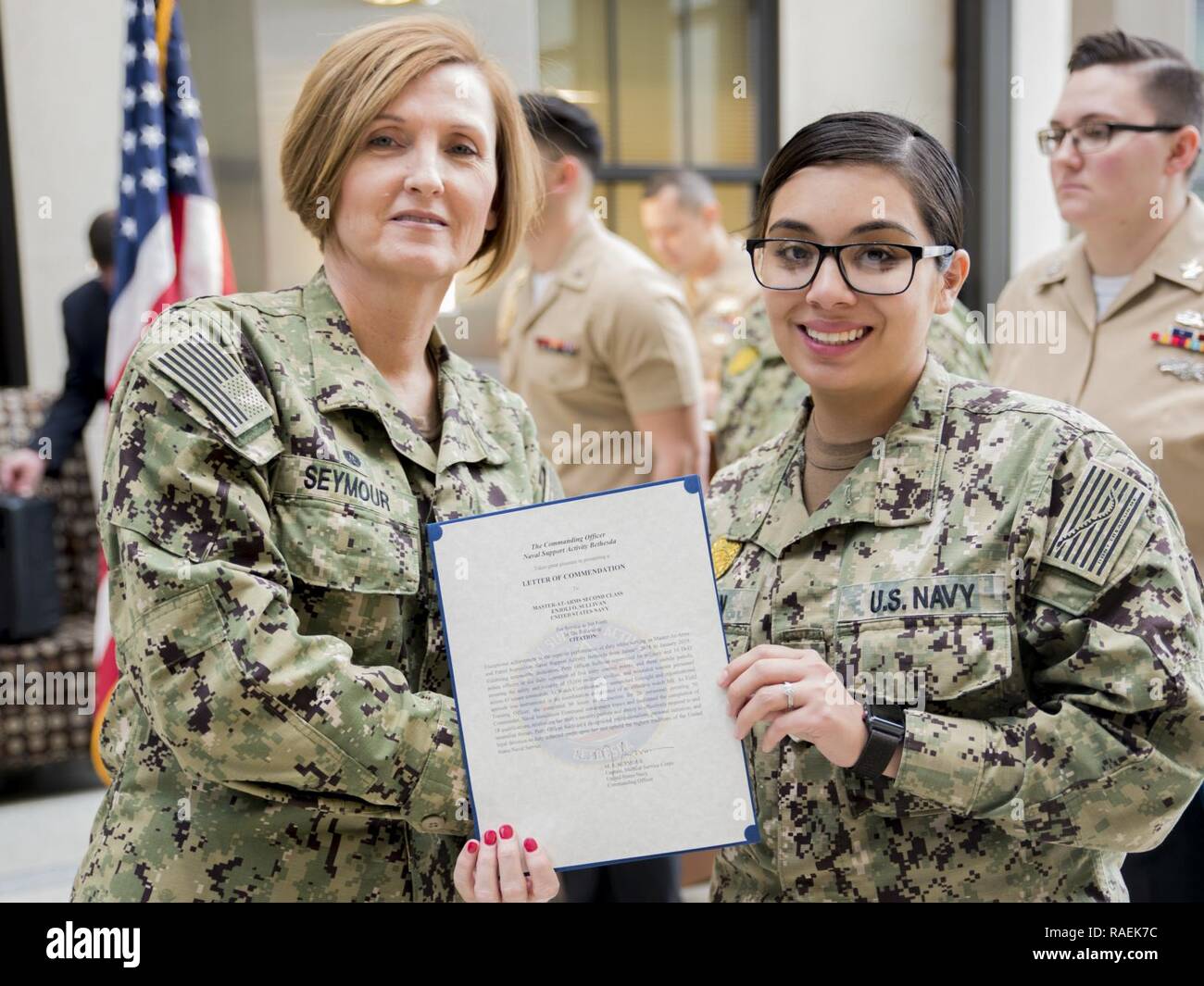 Master-at-Arms 2nd Class Enjoli Sullivan receives a Letter of ...