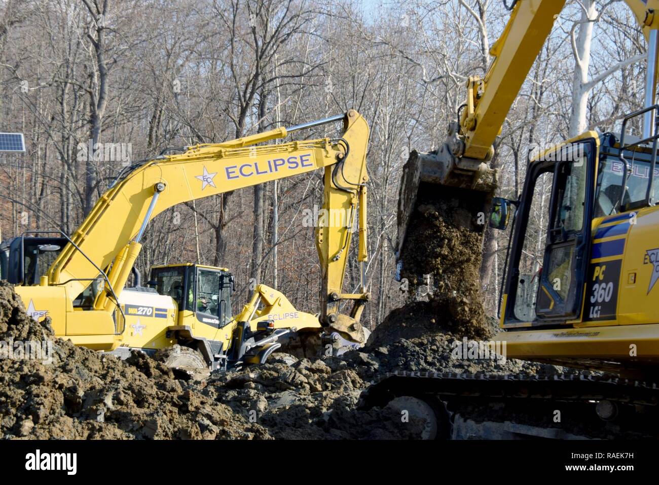 Ongoing construction at the U.S. Army Corps of Engineers Buffalo ...