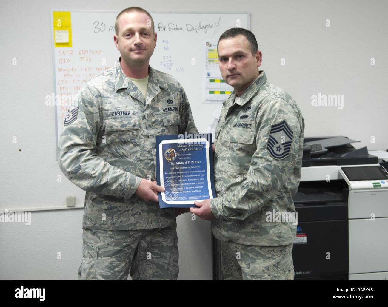 TSgt Michael T. Zartner, 49th Civil Engineer Squadron Unit Deployment ...