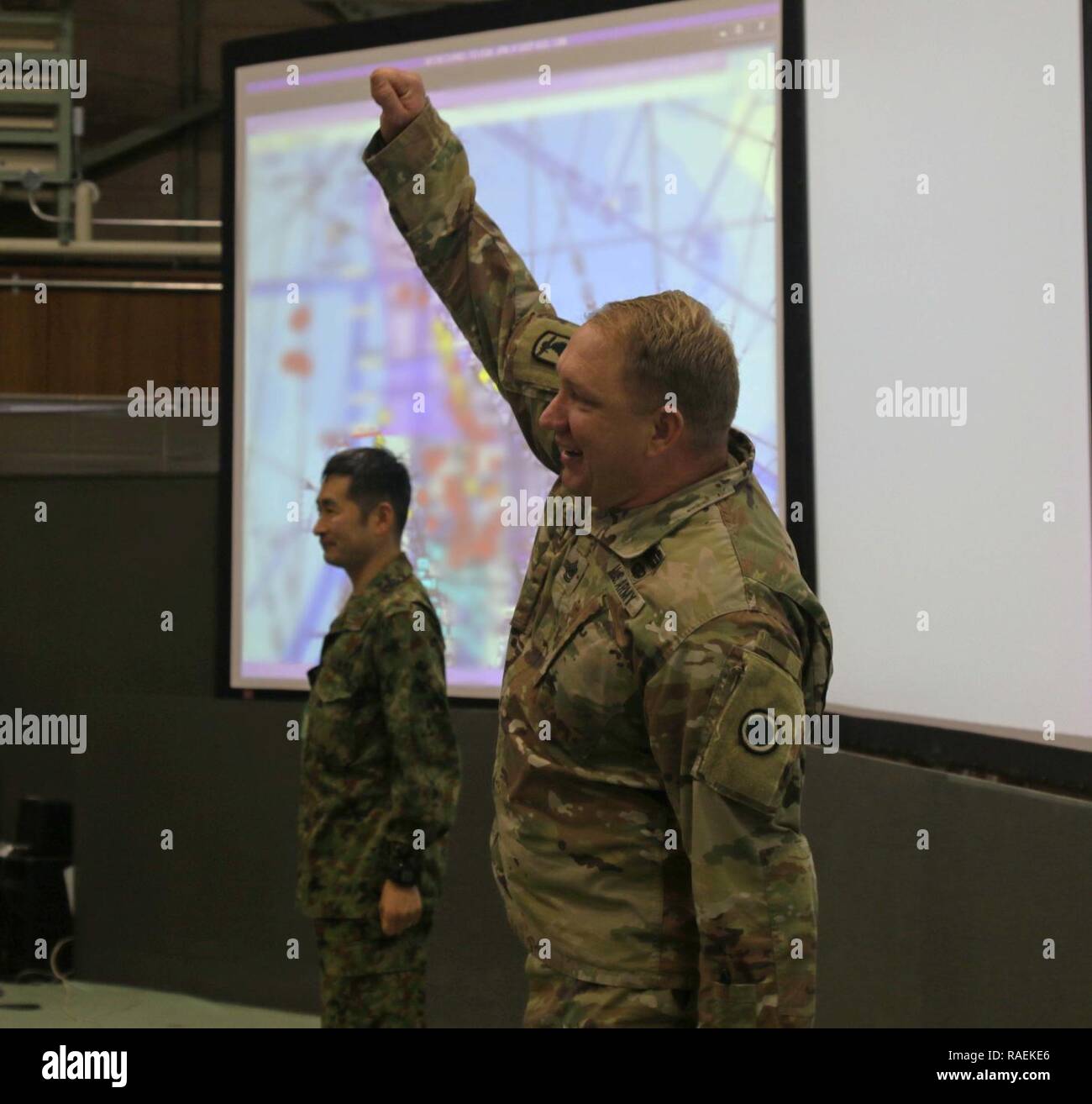 Sgt. First Class Michiel Gilbertson, a current operations ...