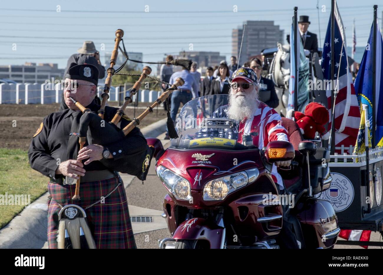 SAN DIEGO (Dec. 13, 2018) The funeral profession escorts the casket ...