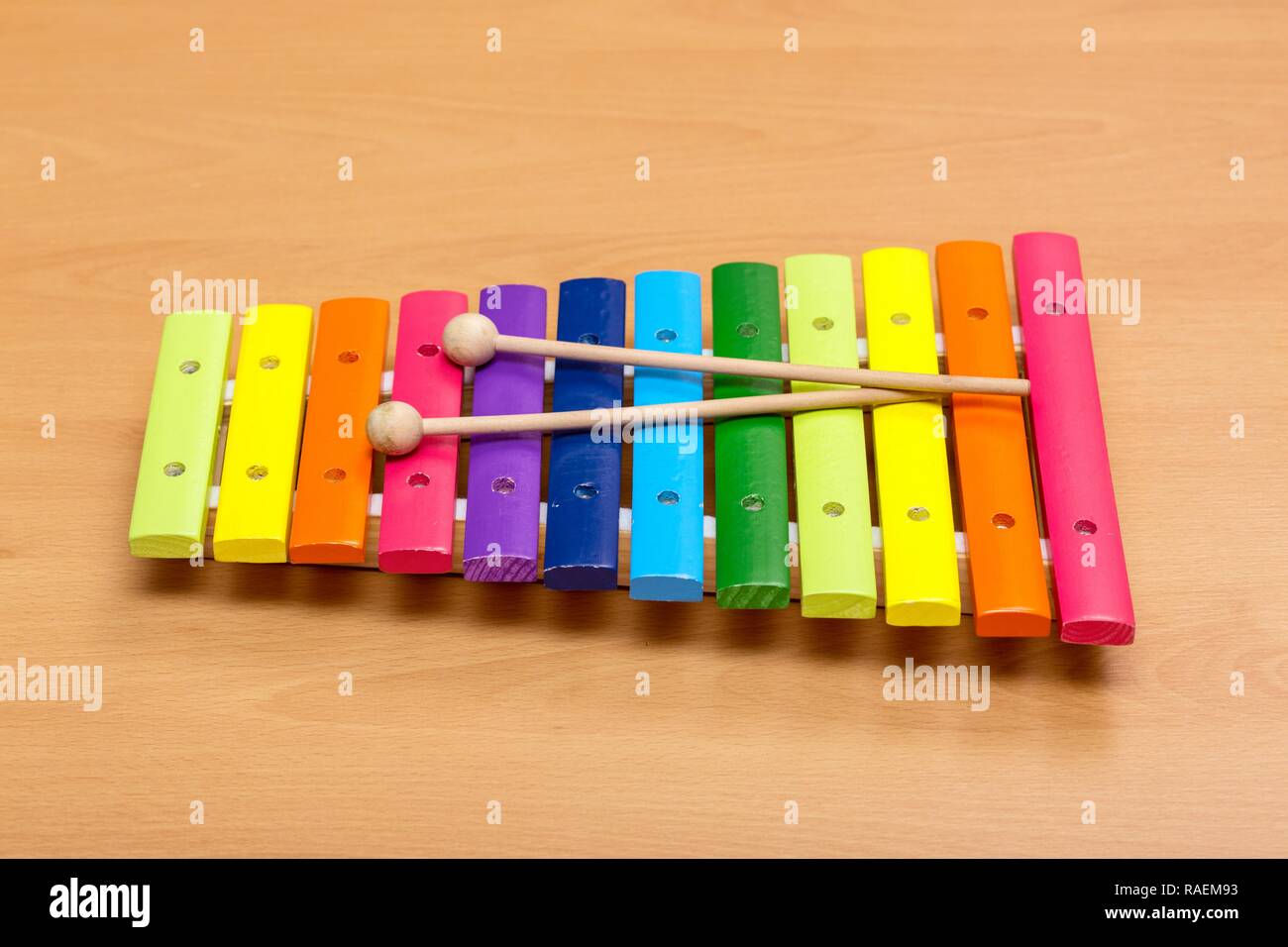 Rainbow xylophone child hi-res stock photography and images - Alamy