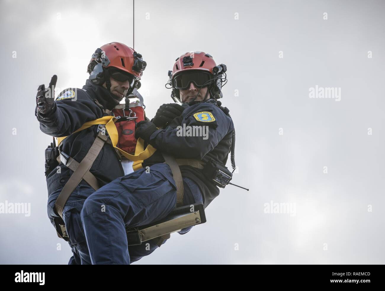 New Jersey Task Force One rescuemen Bill Szemcsak, right, and Dr ...