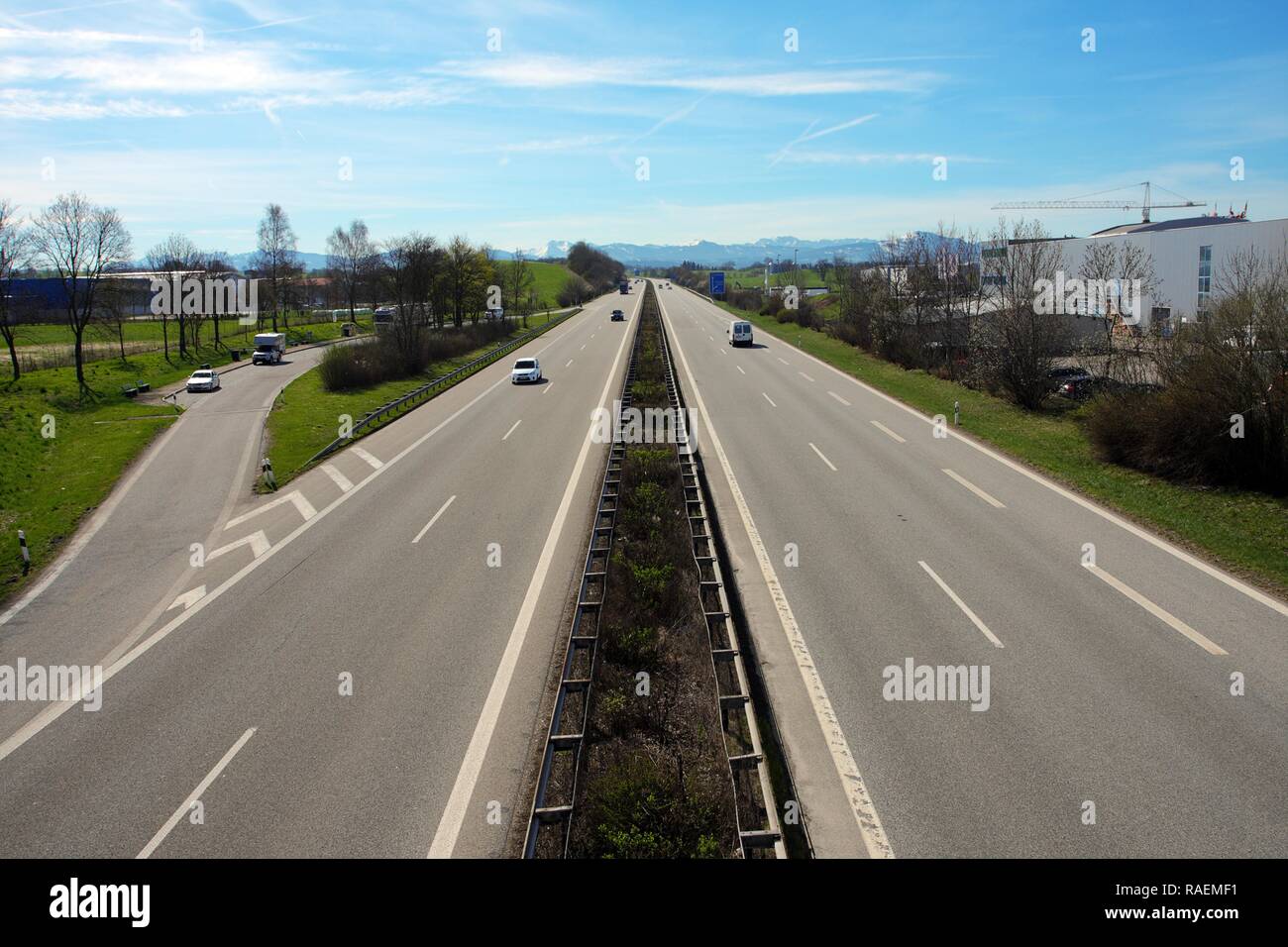 Green autobahn sign hi-res stock photography and images - Alamy