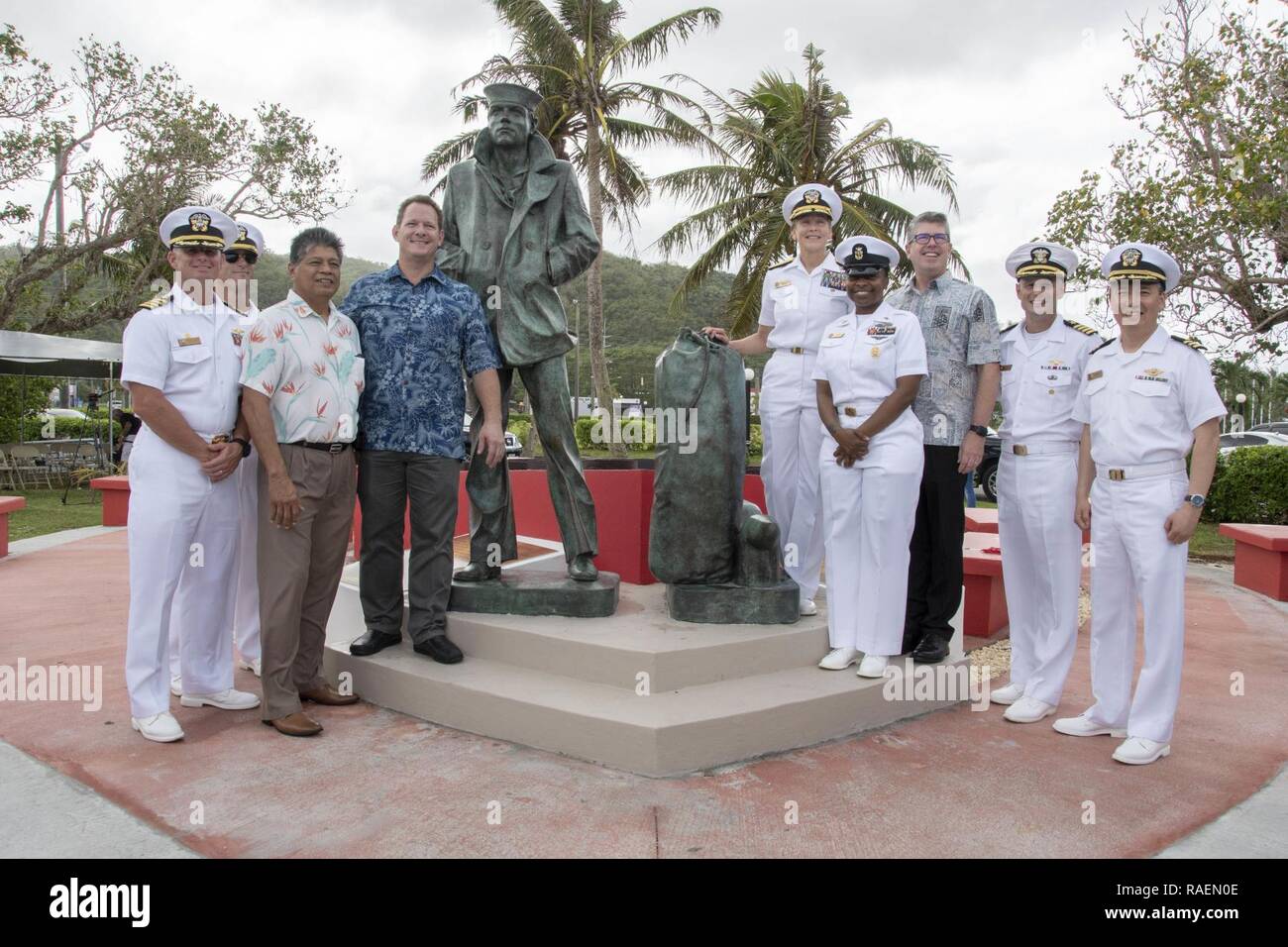HAGATNA, Guam (Dec. 15, 2018) — Leadership from Joint Region Marianas ...