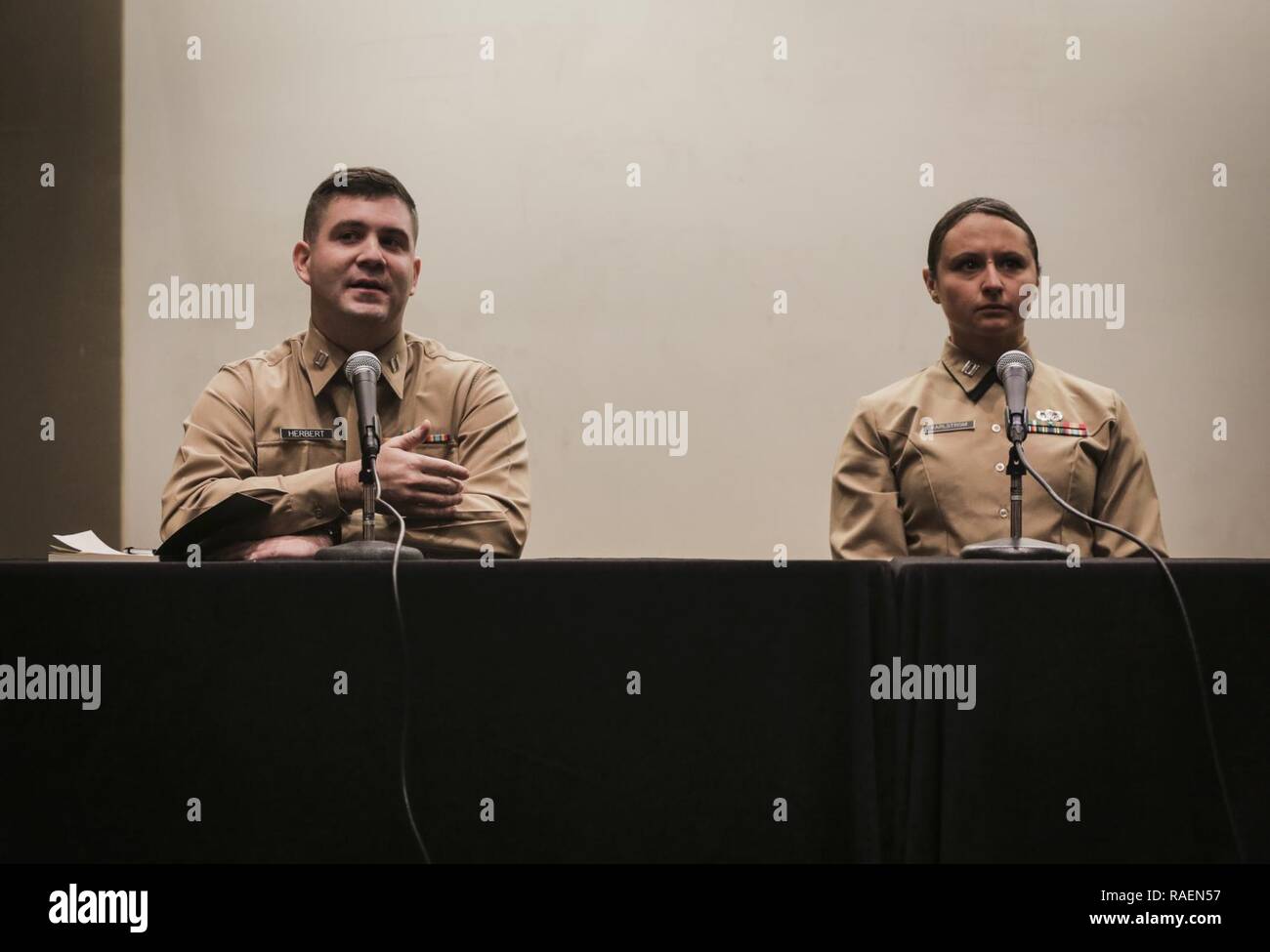 Capt. Andrew Herbert, the community engagement officer for Marine Corps ...