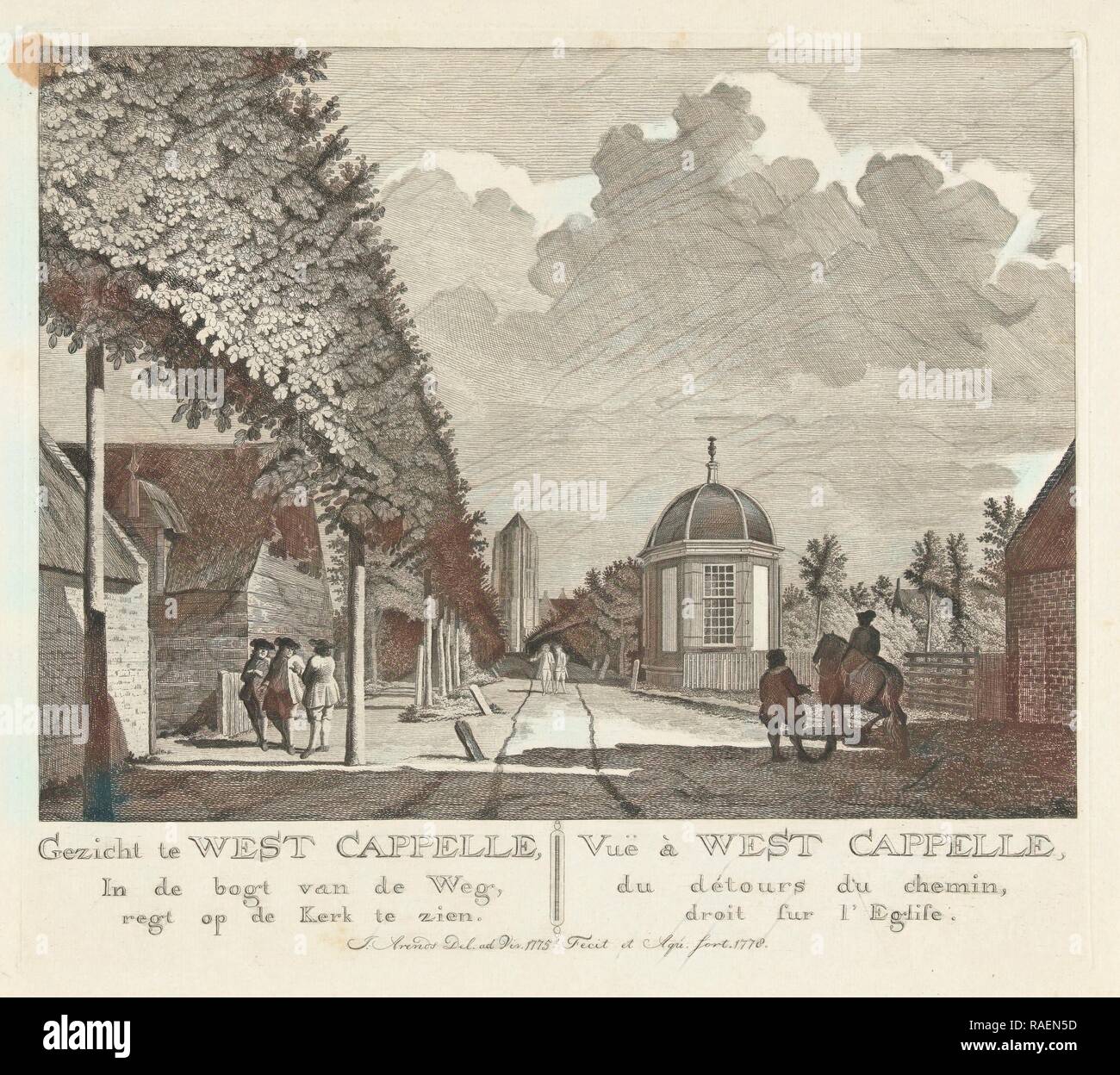 View of the church tower of Westkapelle The Netherlands, Jan Arends ...