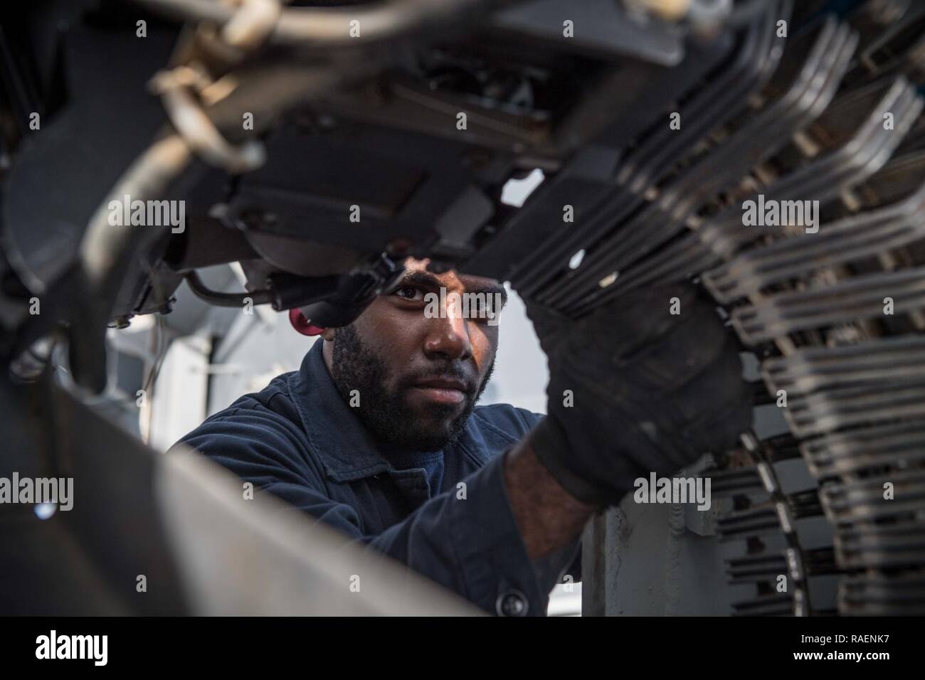 ATLANTIC OCEAN (Dec. 12, 2018) Gunner’s Mate 2nd Class Richard Cowan ...