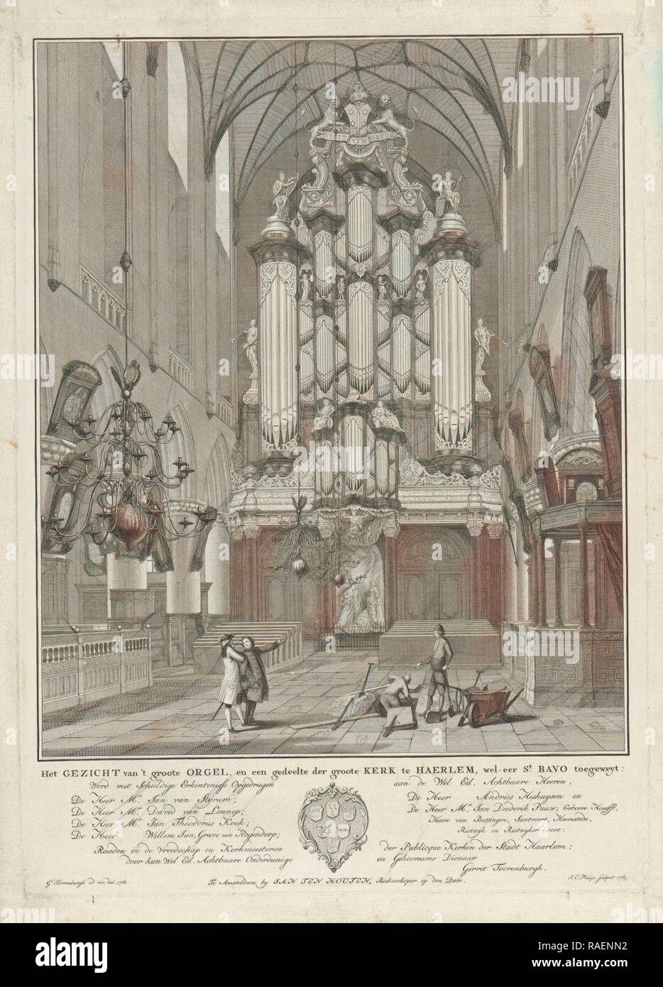Organ of St. Bavo Church in Haarlem, Jan Caspar Philips, Jan ten Houten ...