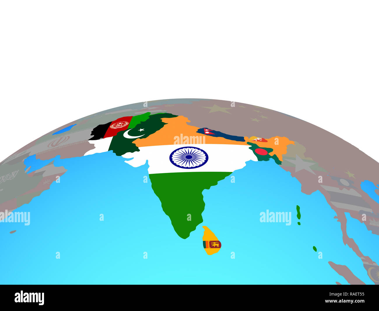 Saarc flags hi-res stock photography and images - Alamy