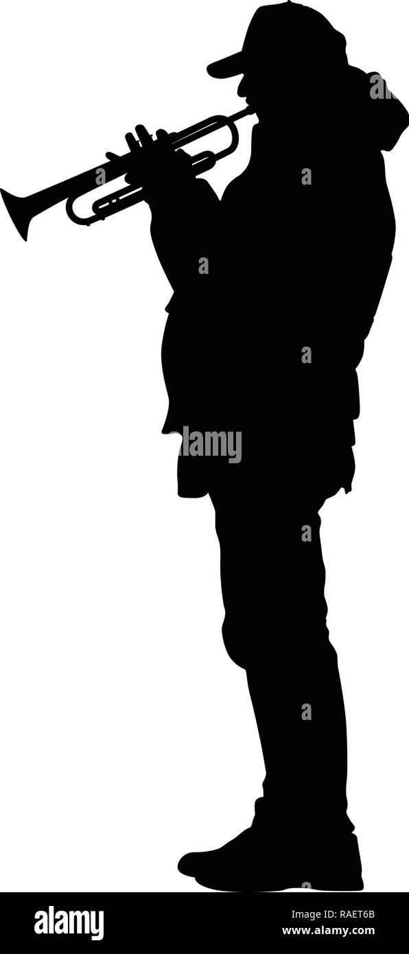 Trumpeter vector vectors hi-res stock photography and images - Alamy