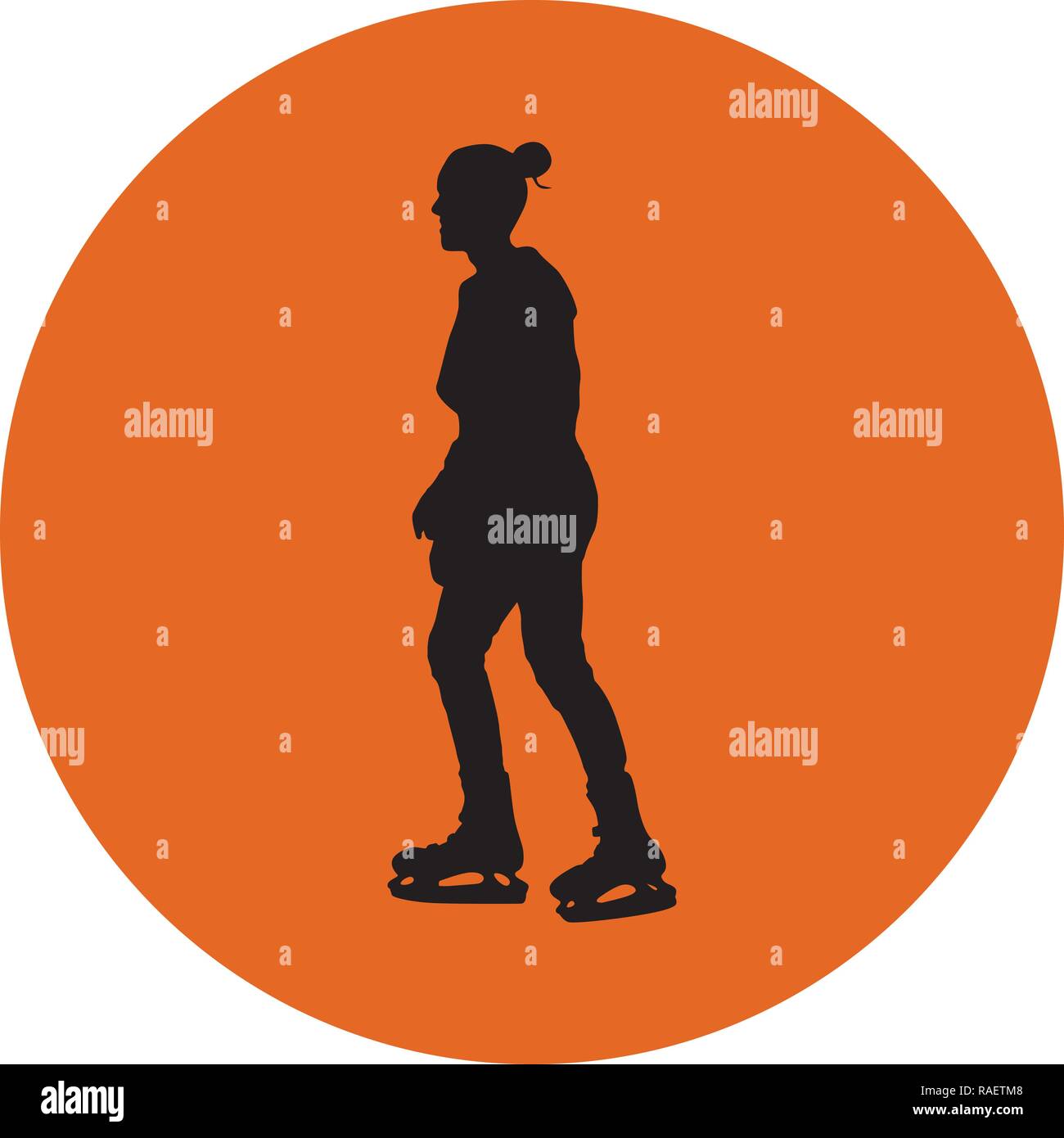 ice skating silhouette vector Stock Vector Image & Art - Alamy