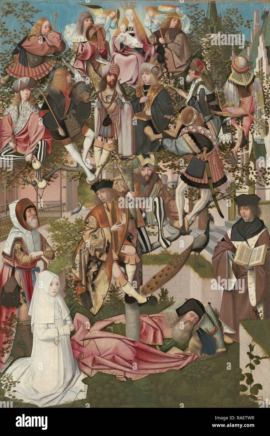 The Tree of Jesse, circle of Geertgen tot Sint Jans, c. 150. Reimagined ...
