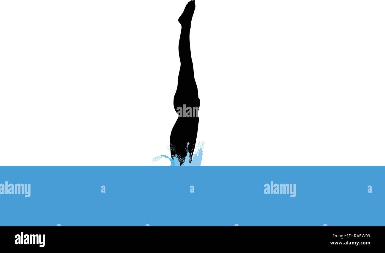 man jump into pool Stock Vector Image & Art - Alamy
