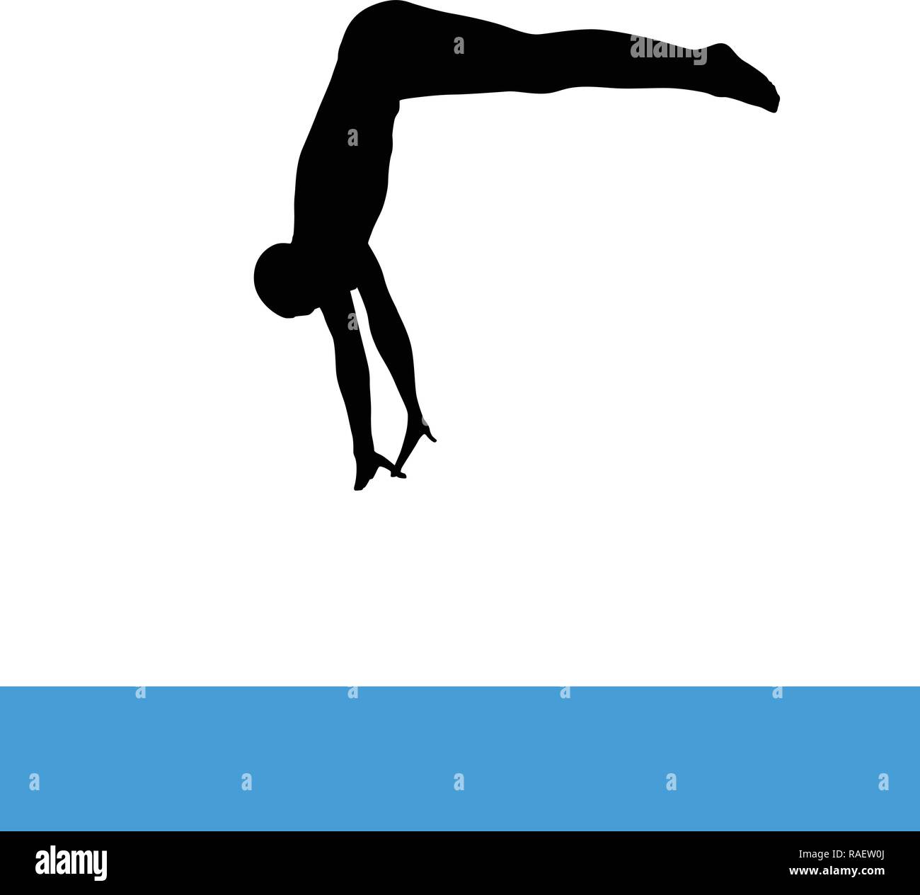 man jump into pool Stock Vector Image & Art - Alamy