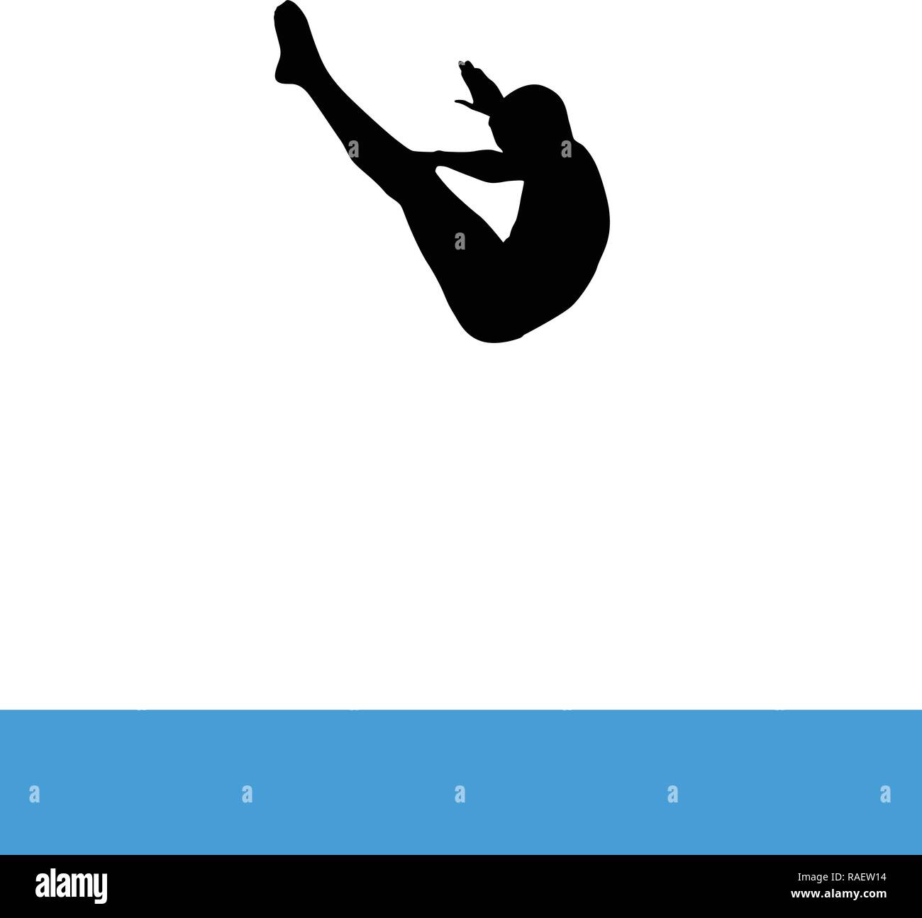 man jump into pool Stock Vector Image & Art - Alamy