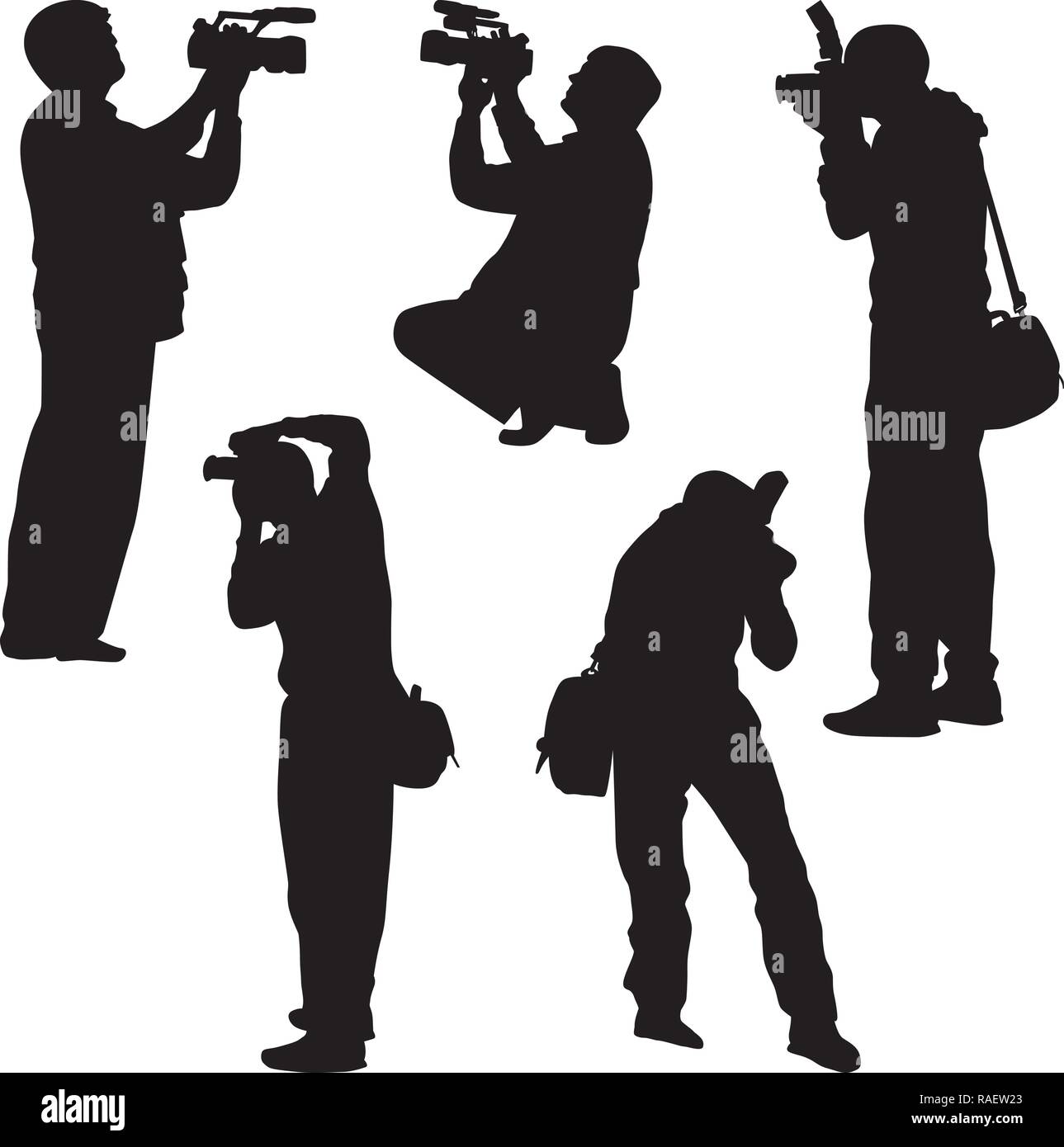 Cameraman Silhouette Vector