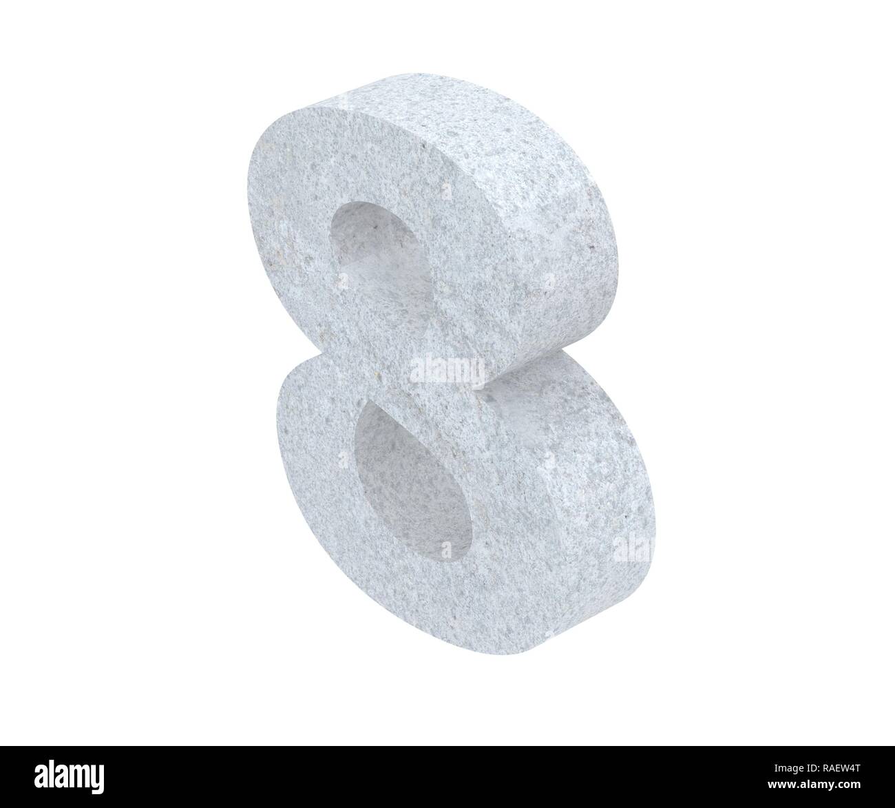 3D rendering concrete number 8 eight. 3D render Illustration Stock ...