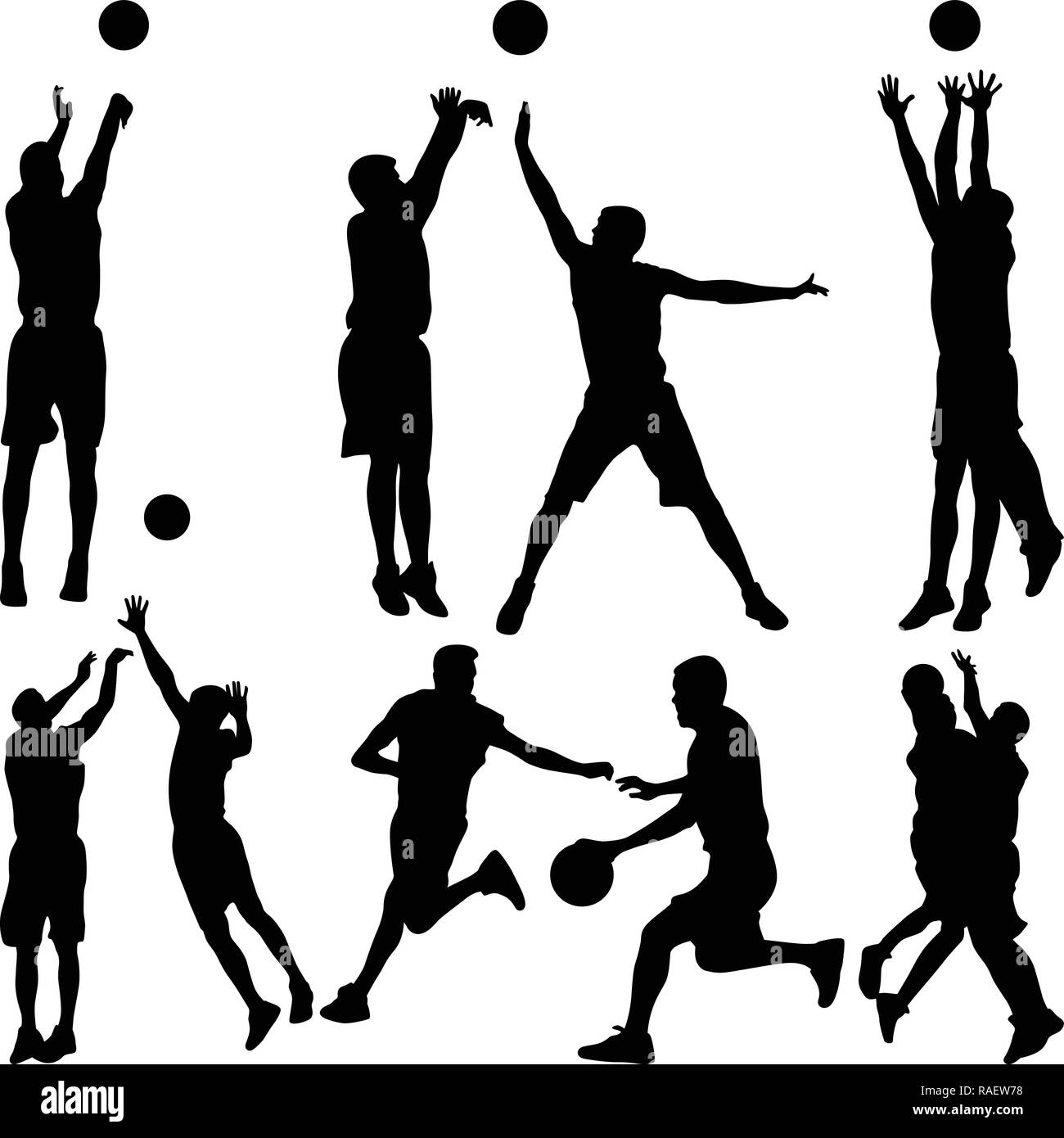 Nba players in action Stock Vector Images - Alamy