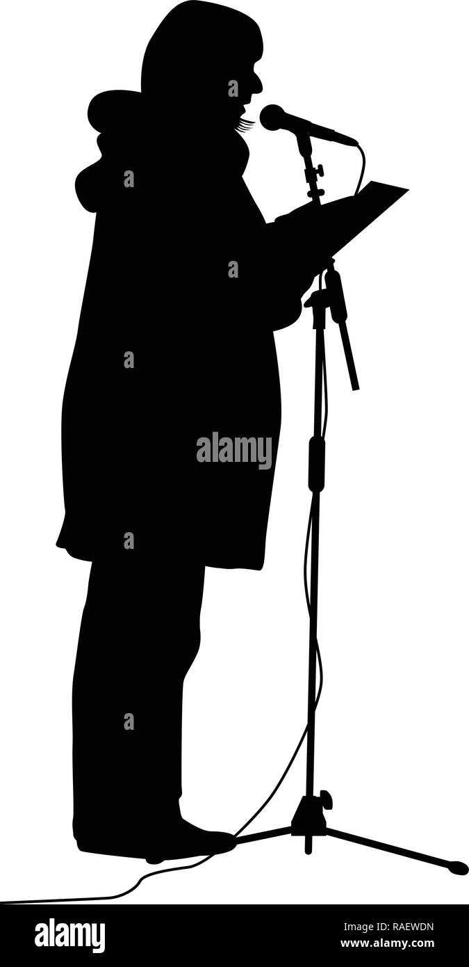 Presenter silhouette hi-res stock photography and images - Alamy