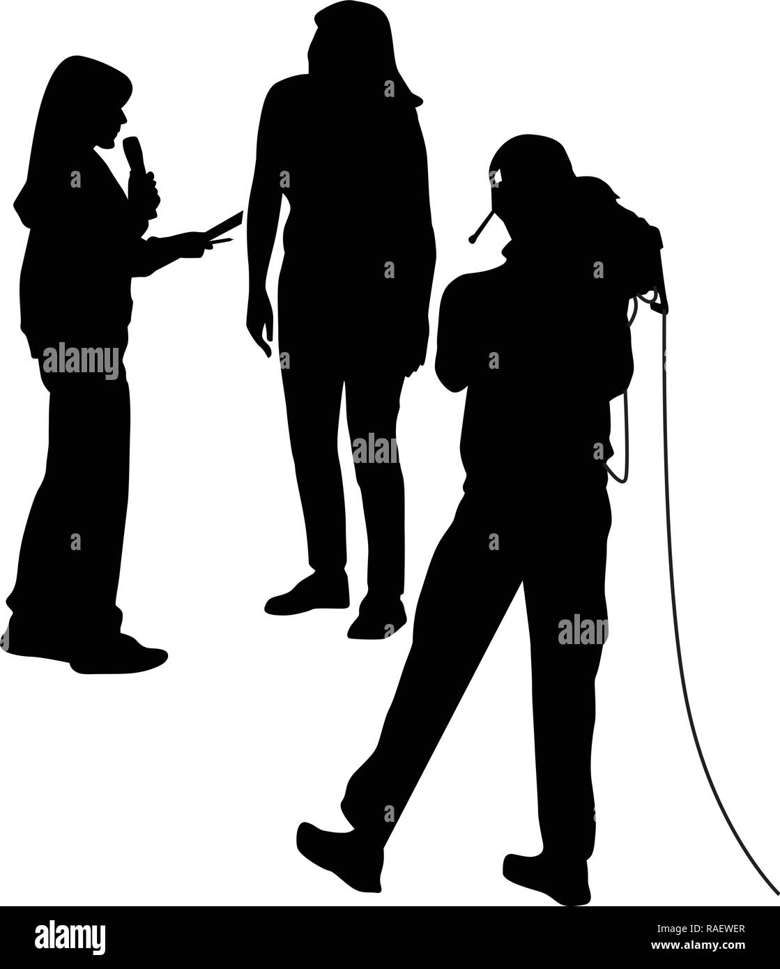 Female interview silhouette hi-res stock photography and images - Alamy