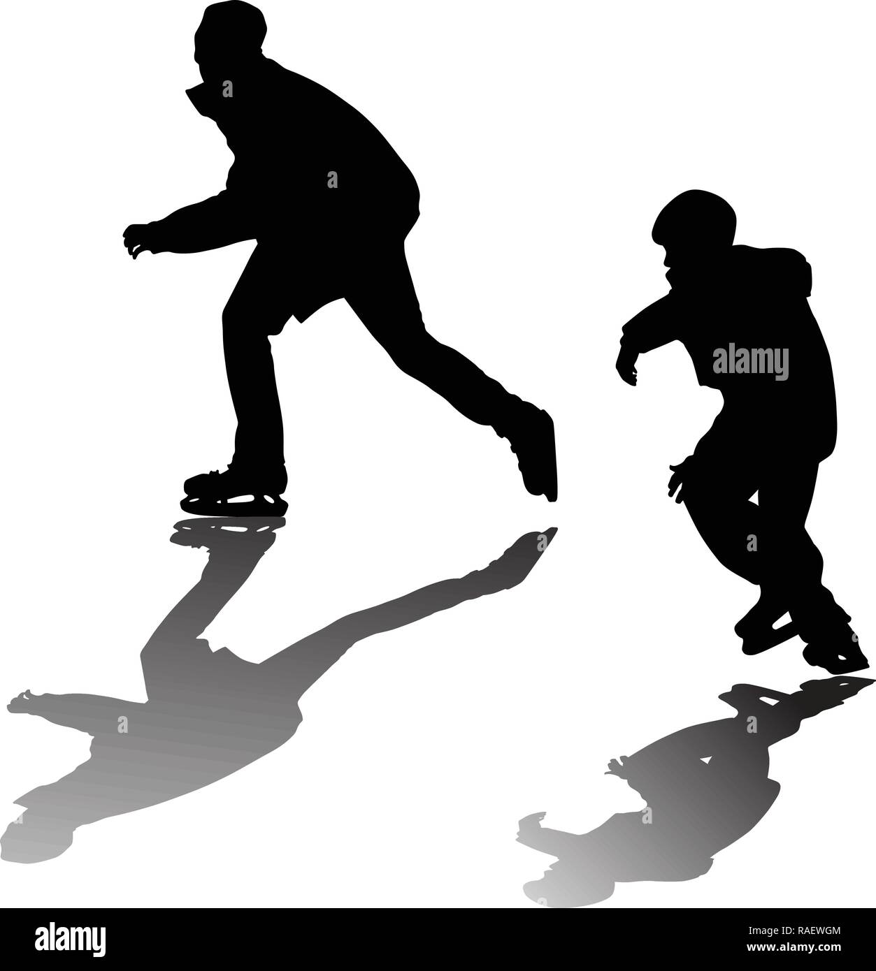 Group skating Stock Vector Images - Alamy