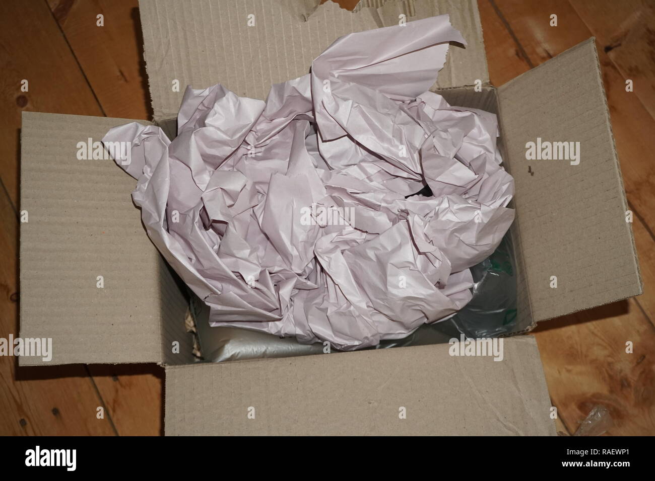 Interior cushioning is used inside boxes to protect products during ...