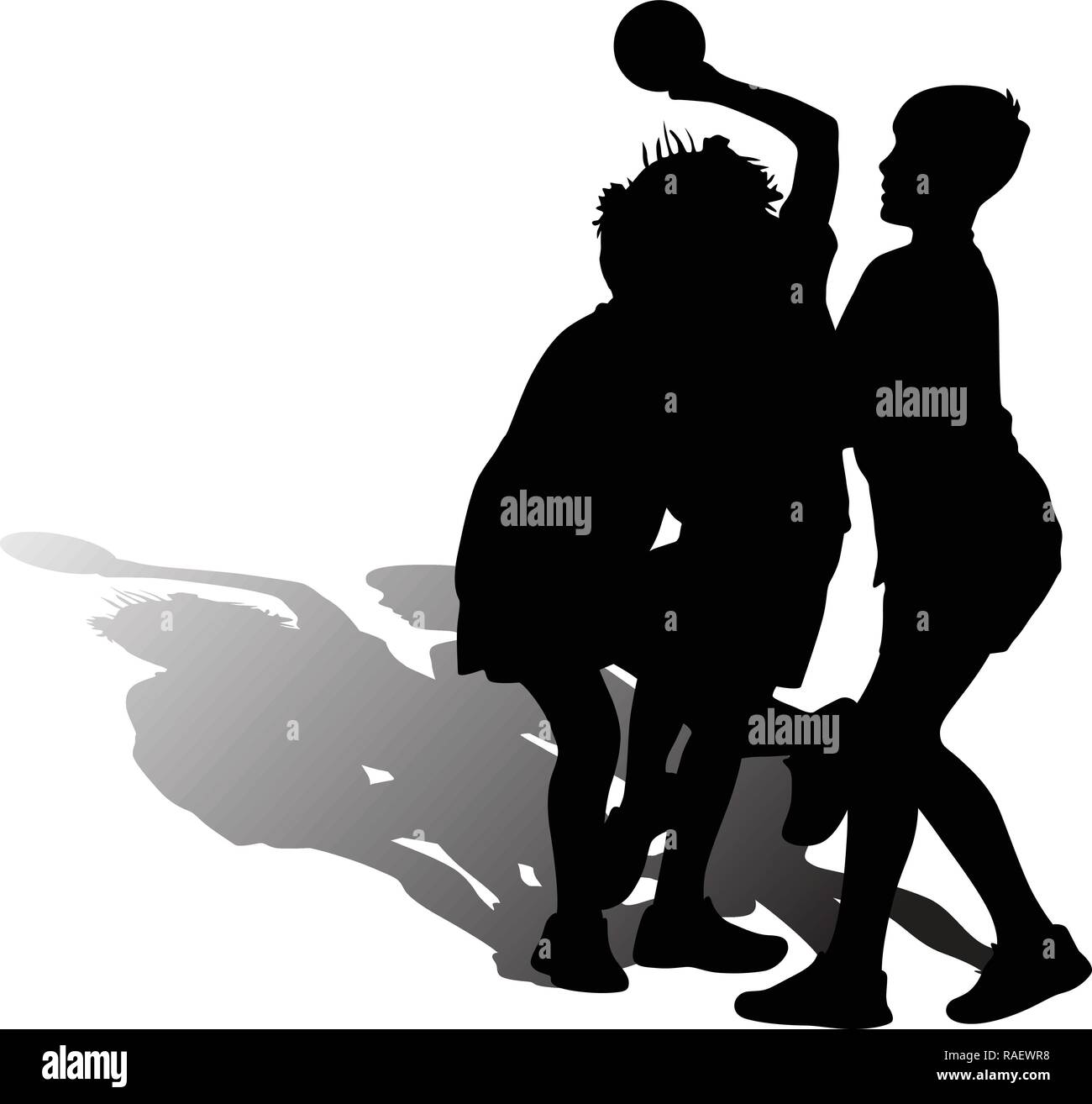 kid play handball Stock Vector Image & Art - Alamy