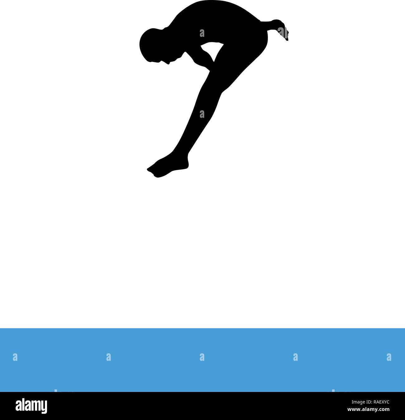 man jump into pool Stock Vector Image & Art - Alamy