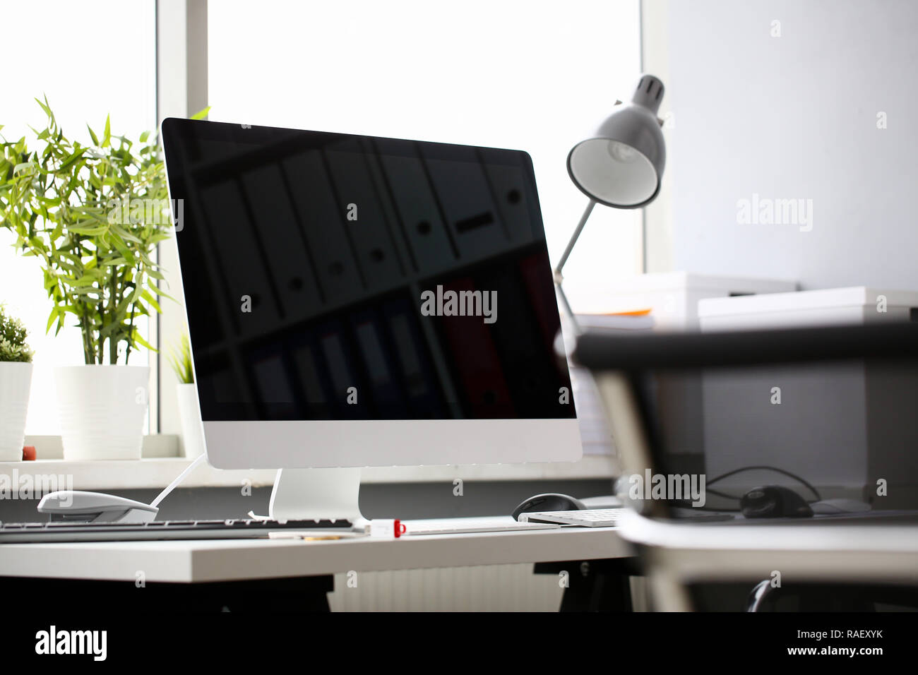 Fashionable modern stylish silver computer Stock Photo - Alamy