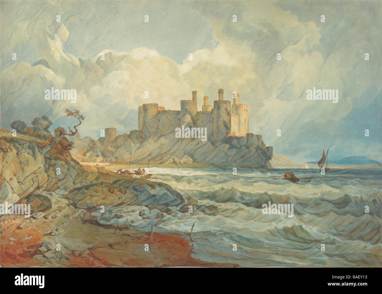 Conway Castle, North Wales, Joseph Mallord William Turner (British ...