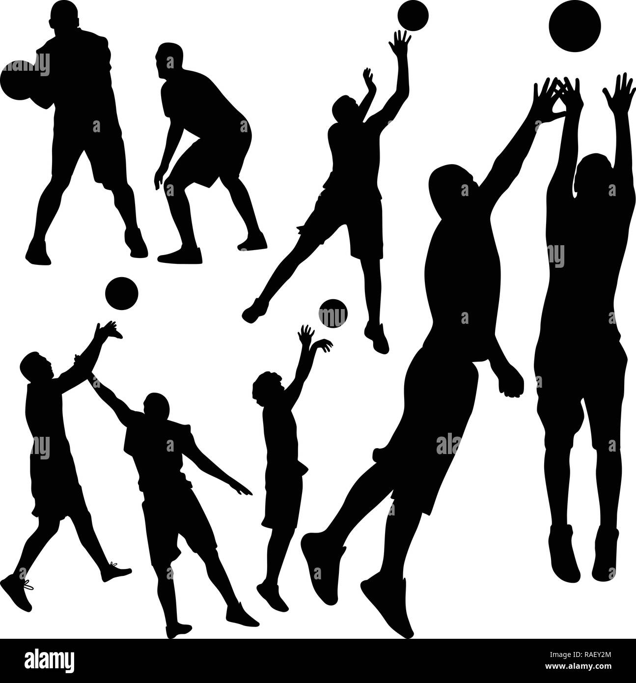 set of eight basketball players with ball Stock Vector Image & Art - Alamy set of eight basketball players with ball Stock Vector Image & Art - Alamy