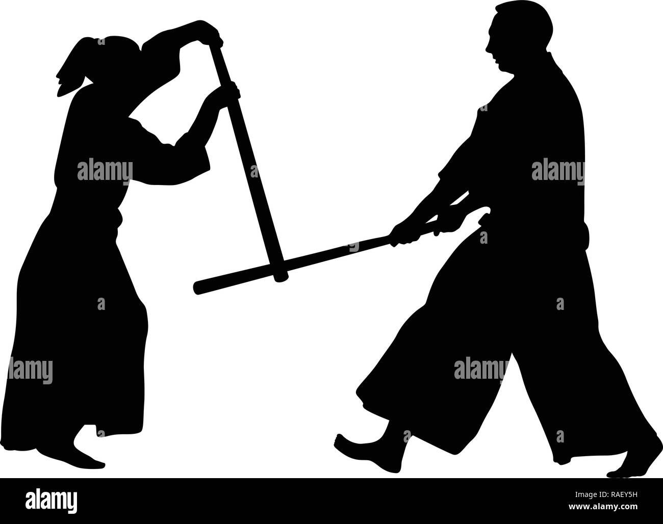 aikido martial art Stock Vector Image & Art - Alamy