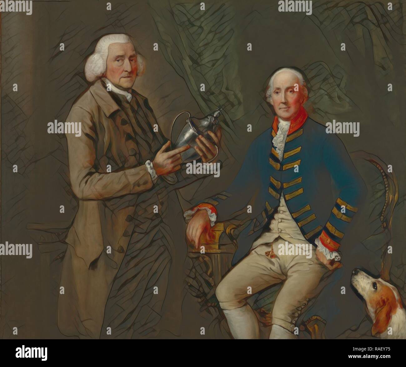 Portrait of William Anne Hollis, 4th Earl of Essex, Presenting a Cup to ...