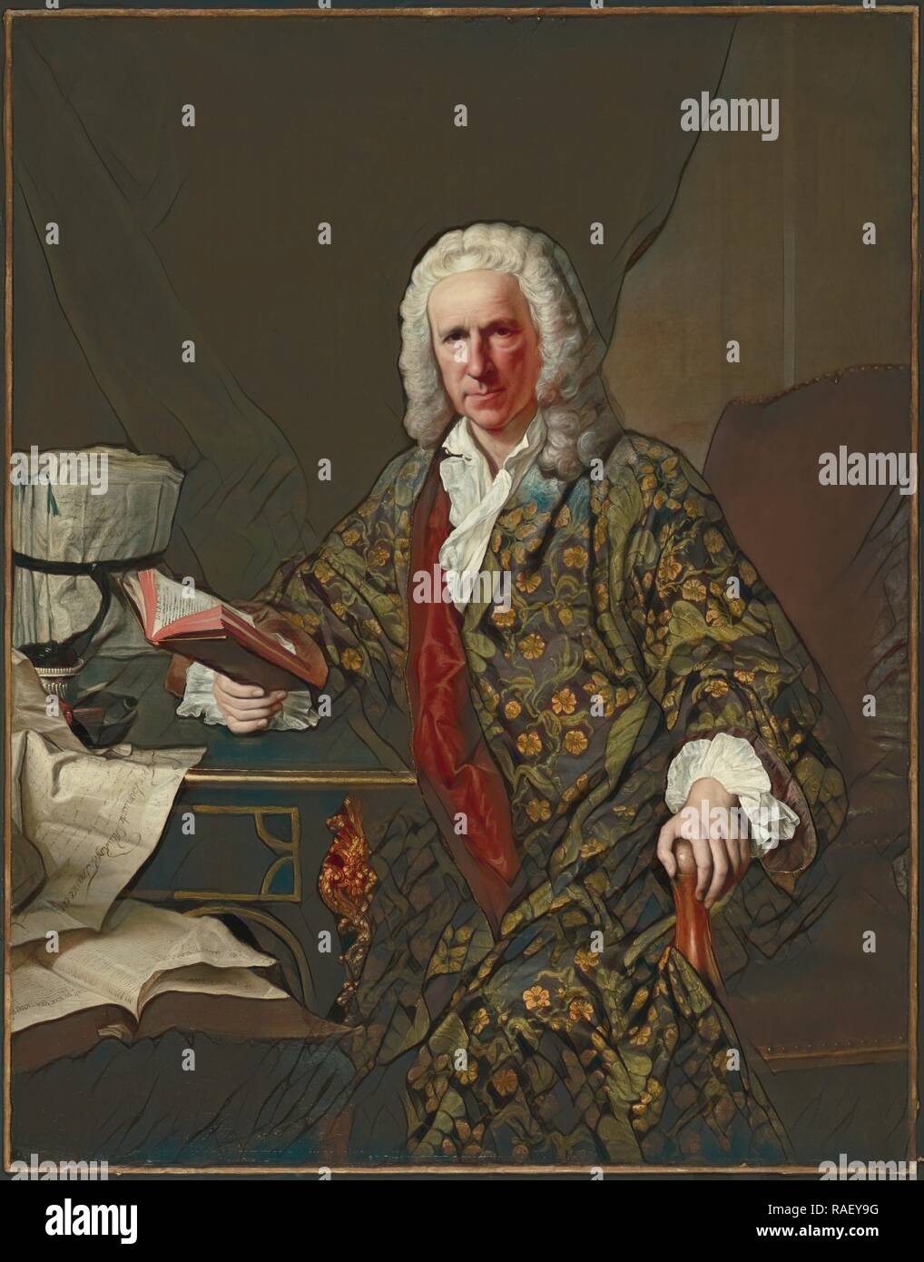 Portrait of Marc de Villiers, Secretaire du roi, Jacques-André-Joseph ...