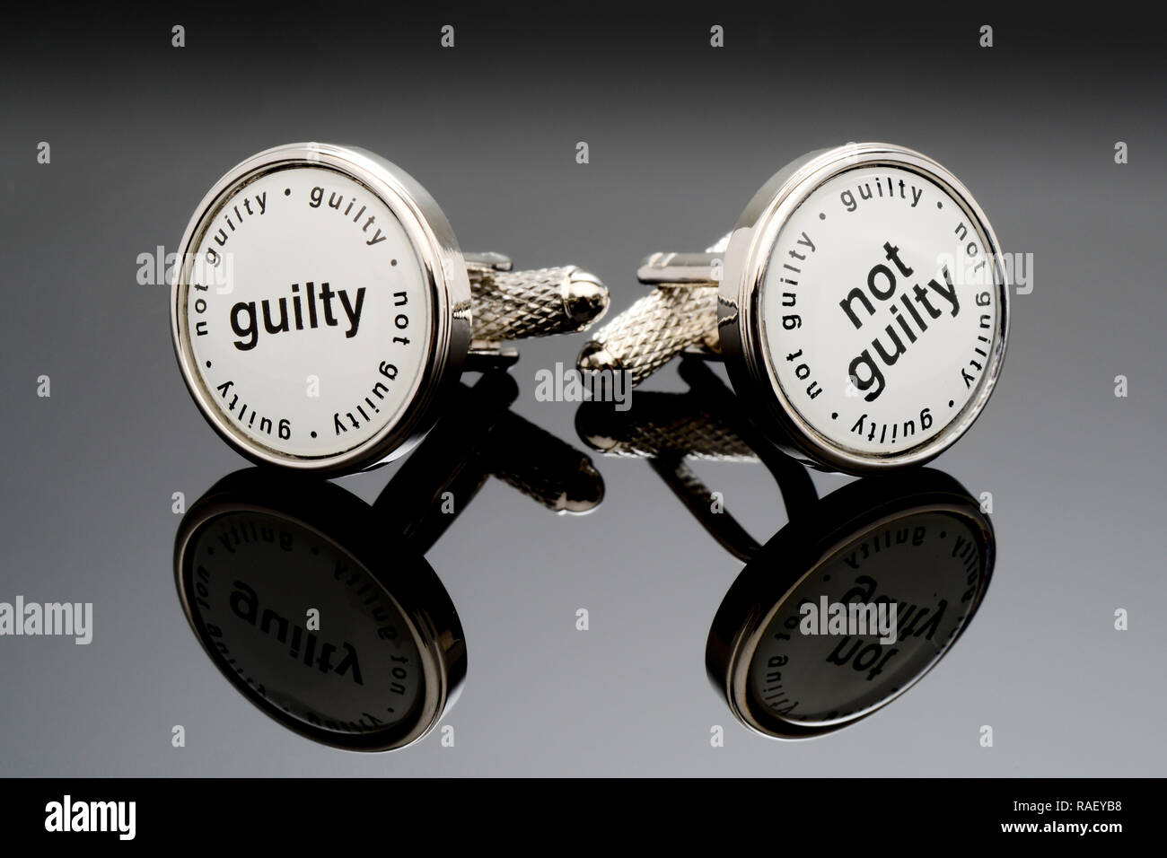 Guilty Not Guilty Stock Photo - Alamy