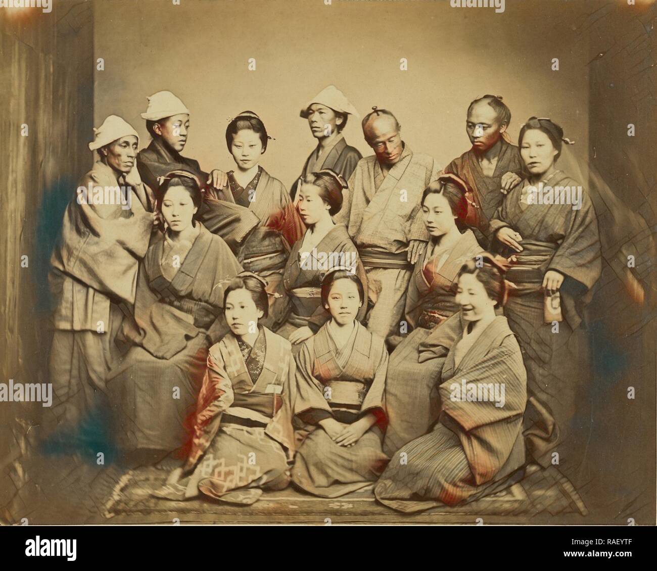 Japanese Family, Felice Beato (English, born Italy, 1832 - 1909), about ...