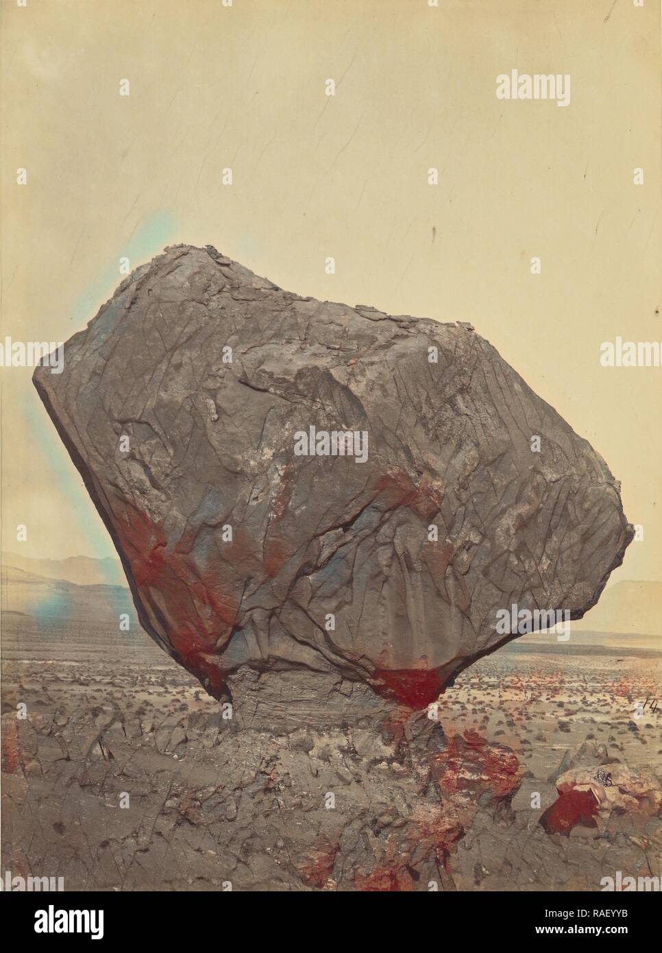 Perched Rock, Rocker Creek, Arizona, William H. Bell (American, 1830 ...