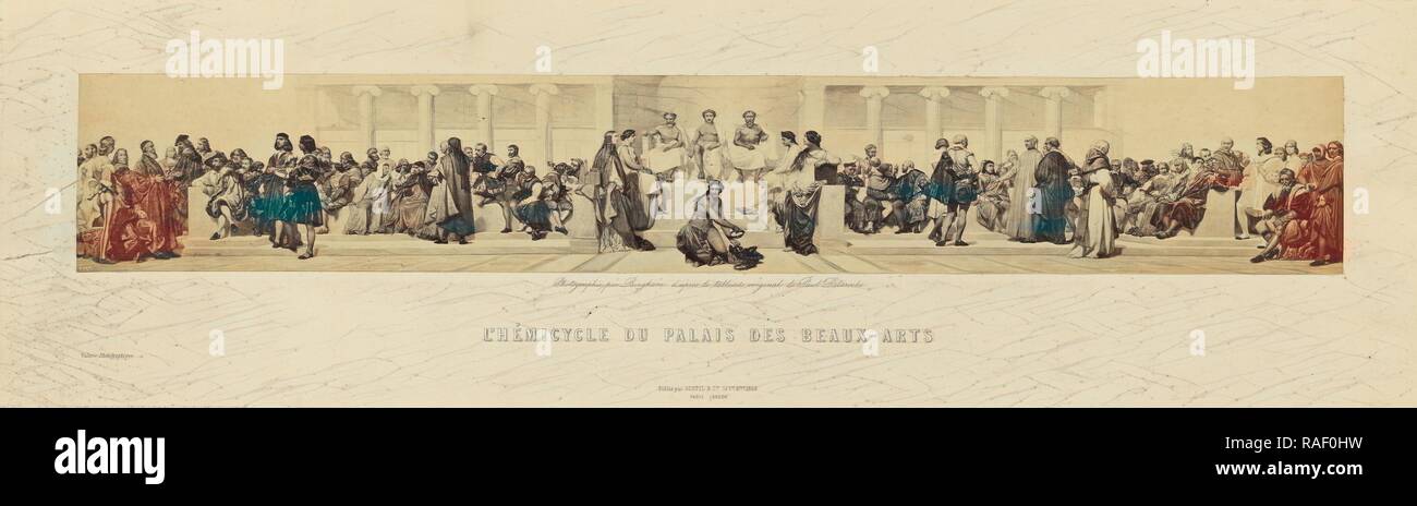 L'Hemicycle du Palais des Beaux-Arts by Paul Delaroche, Goupil & Cie ...